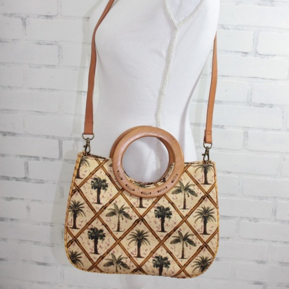Palm Tree Shoulder Bag // Summer Purse - Gem